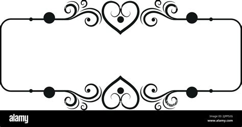 Blank Template For Text Isolated Text Box Vector Ornaments