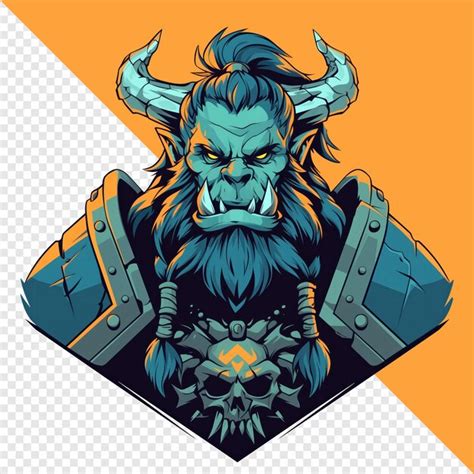 Demon Ogre Monster Warrior Illustration Premium Ai Generated Psd