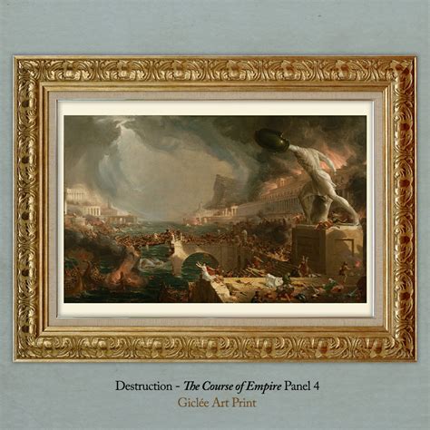 Destruction Thomas Cole The Course Of Empire Art Print Liberty Maniacs
