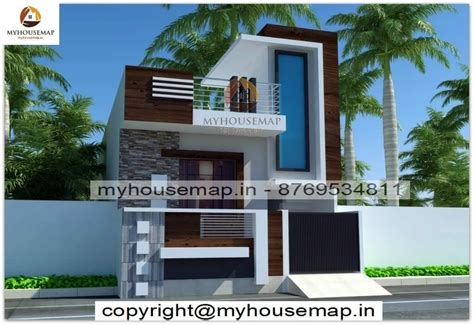 Simple D Front Elevation Design With Two Wheeler Parking