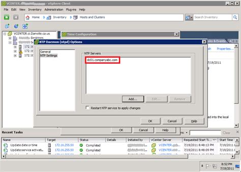 Fixing Time Errors On Vmware Vsphere And Esx Hosts The Expta Blog