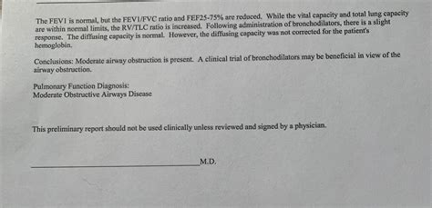 Pft Results Is It Copd