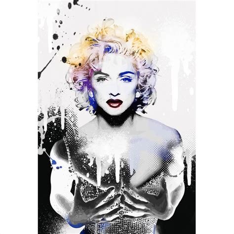 Poster Madonna Abstrakt Im Hochformat Aufhängefertig