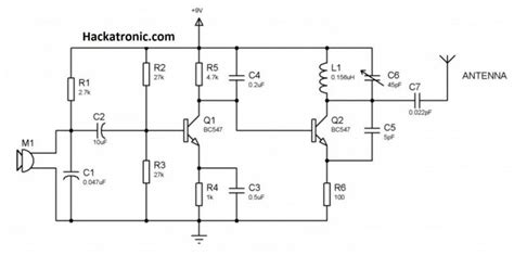 Electronics Project Hackatronic Fm Transmitters Circuit Diagram