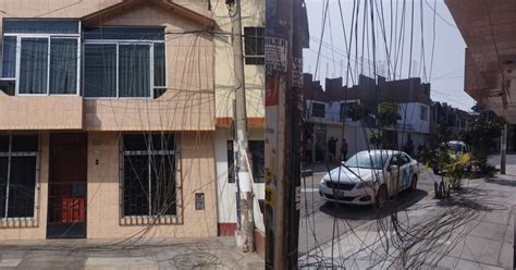 Vecina De Los Olivos Cortó Marañas De Cables Y Dejó Sin Internet A Todo El Vecindario Infobae