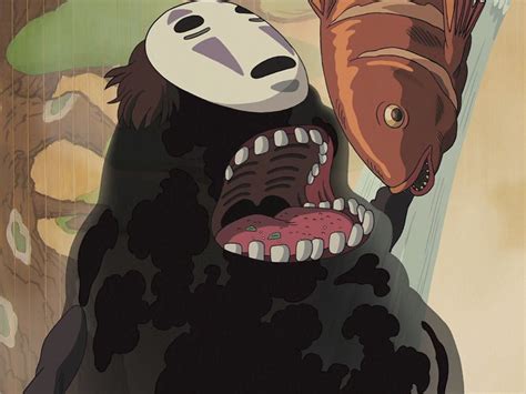 え、なんか地味に可愛い 🙂 ・ 千と千尋の神隠し Spiritedaway カオナシ Noface Ghibli Art