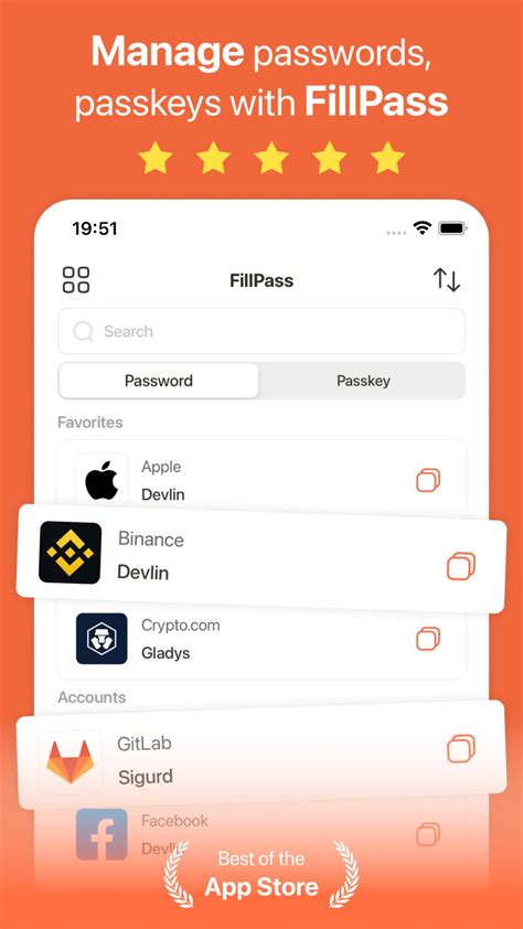 Iphone 용 Fillpass Password Passkey 다운로드