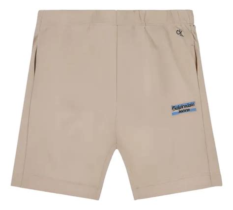 Short Calvin Klein Jeans Para Niño Mini Block 1614 Ck1 Meses Sin Interés