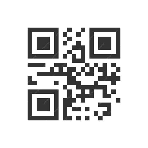 Premium Vector Qr Code Icon Template Of Quick Responce Matrix Barcode