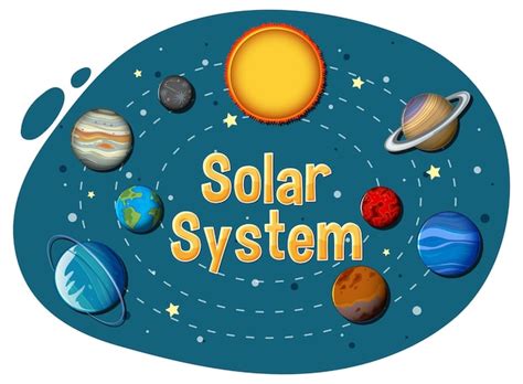 Animated Solar System Clipart Black