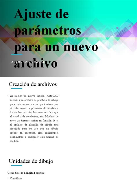 ajuste de parametros para un nuevo dibujo 2 pdf