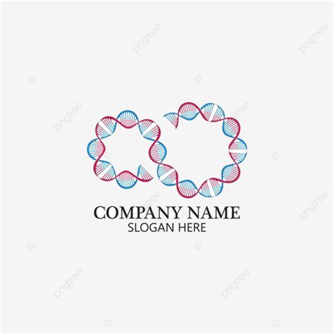 Infinity Dna Logo Ikon Vektor Kehidupan Logo Bulat Vektor Kehidupan