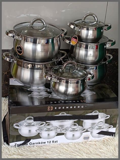 Ke12pcs Edenberg Stainless Steel Cookware Set