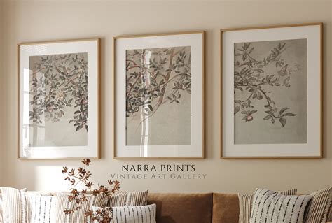 3 Piece Wall Art Gallery Wall Set Large Vintage Prints Etsy