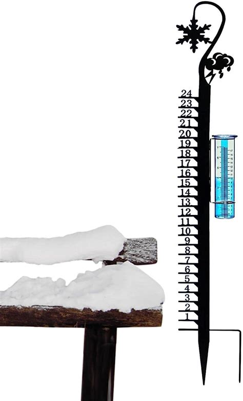 Snow Gauge Deer Snow Measuring Device Deer Outdoor Snow Measuring