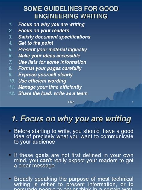 02 Some Guidelines For Good Engineering Writing Ch2 Pdf