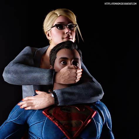 Powergirl And Superman By Femhom On Deviantart