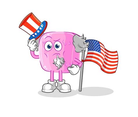 Premium Vector Nail Uncle Sam Character Cartoon Mascot Vector