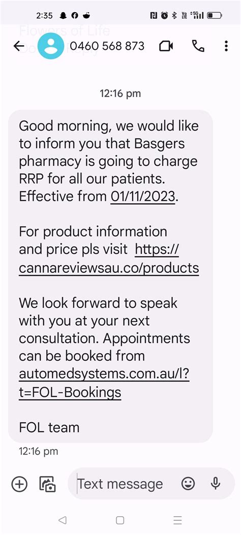 Anyone Else Cop This Mesg R Medicalcannabisoz