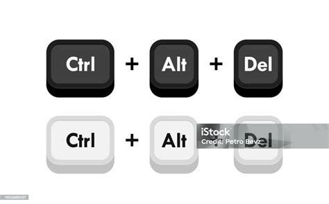 Ctrl Alt Del Computer Keyboard Buttons Combinations Hotkeys Combination