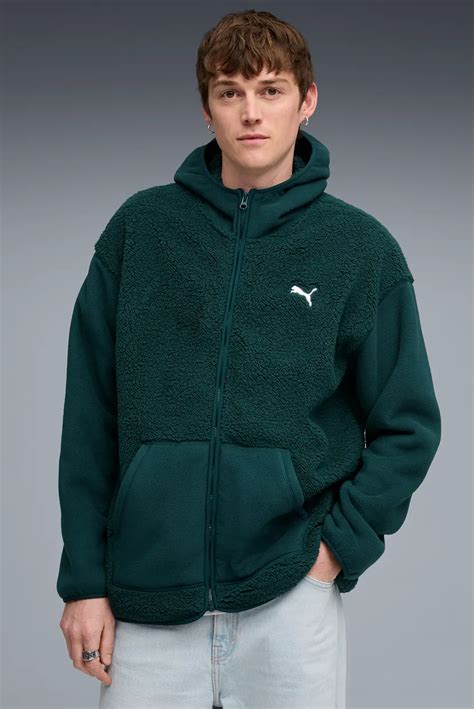 Чоловіче темно зелене худі Essentials Elevated Relaxed Winterized Full