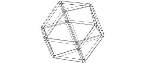 Wireframe Shape Cuboctahedron 3d Print Model By Mranycad