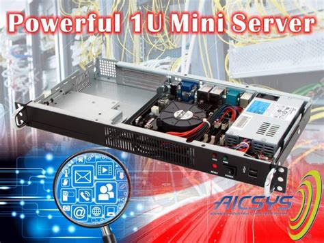 Aicsys Nds 102m 1u Mini Itx Barebones Chassis For Digital Signage