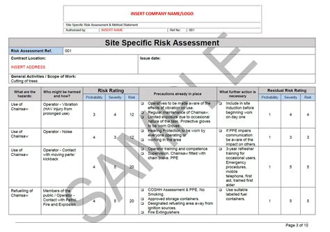 Scaffolding Risk Assessment Method Statement Template At George Benavidez Blog