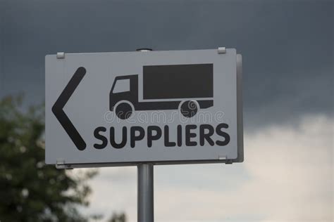 Loading Area For Trucks Road Sign Stock Image Image Of Employees
