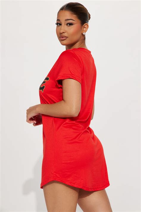 Like A Baddie Pj Seep Shirt Red Fashion Nova Lingerie And Sleepwear