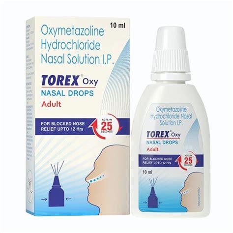 10 Ml Torex Oxy Oxymetazoline Hydrochloride Nasal Drop 05 W Box At