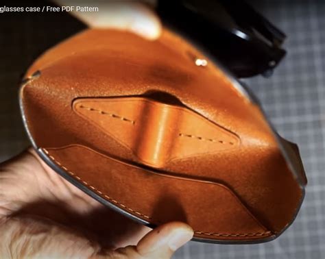 Free Pattern Leather Glasses Case