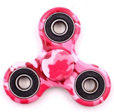 Fidget Spinner Pink Camo Langdurige Spin Hoogwaardig Merk Hand