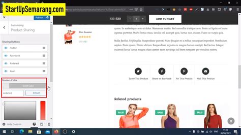 Tutorial Tampilan Product Sharing Wordpress Dengan Theme Oceanwp Startup Semarang