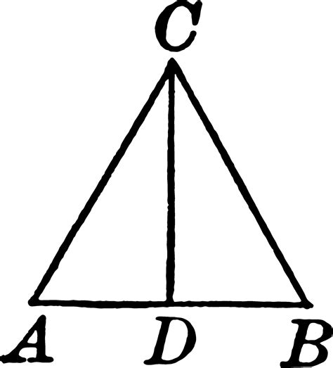 Bisecado Vertical ángulo De Un Isósceles Triángulo Clásico Ilustración 35070211 Vector En Vecteezy
