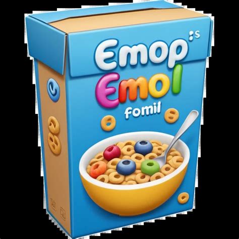 Cereal Box Emoji Ai Emoji Generator