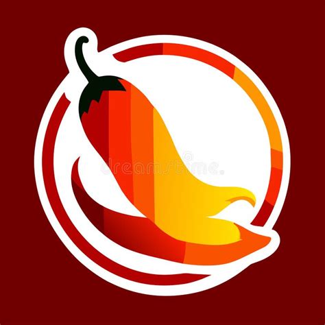 Chilli Logo Template Vector Illustration Of Hot Chilli Logo Stock