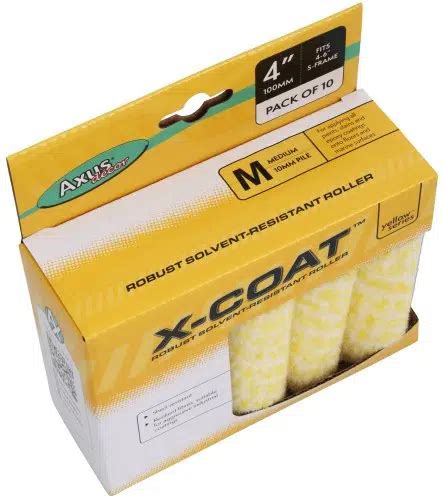 Axus 10pk 4 X Coat Industrial Rollers Stillorgan Decor