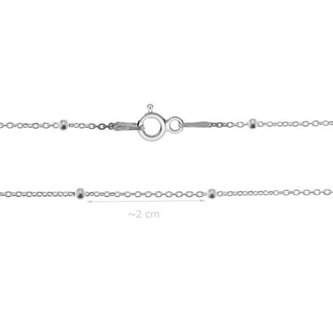 Anchor Chainsterling Silver 925a 030 Pl 20 1x2 Mm 2 Cm 45 Cm