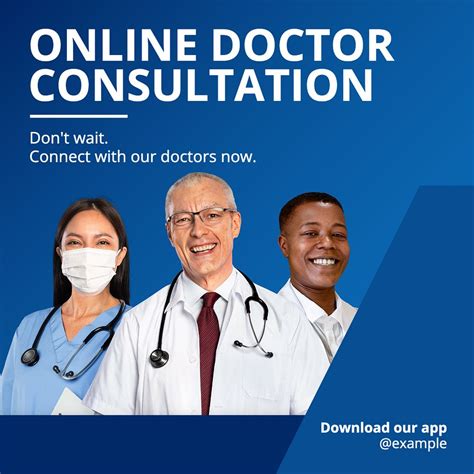 Online Doctor Consultation Instagram Post Premium Editable Template