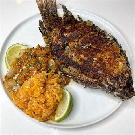 Mojarra Frita A La Salvadoreña Fried Tilapia Salvadorian Style