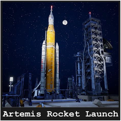 Artemis Rocket Launch Modular Pack 3d Model Turbosquid 1984052
