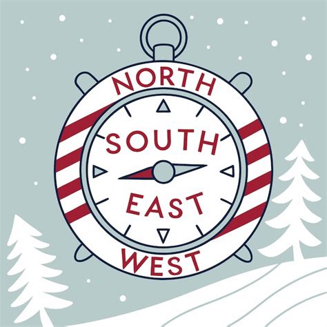 Christmas Compass Eps Vector Candy Cane Stripe Design Premium Ai Generated Vector