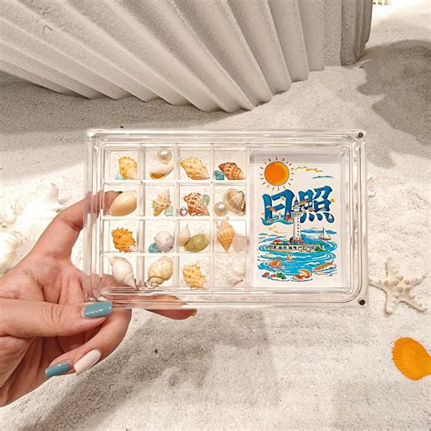捡贝壳盒子新款创意亚克力透明微型收纳盒，海边石头标本收藏磁吸，开启收藏新方式！🌊 商用陈列盒 淘宝百科网