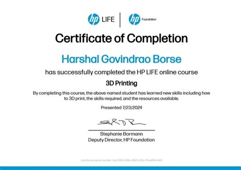 harshal borse on linkedin 3dprinting additivemanufacturing hplife