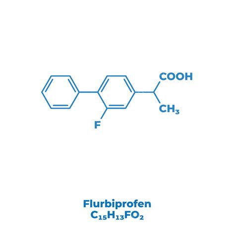 Molecular Structure Vector Png Images The Illustrations Molecular Structure Of Flurbiprofen