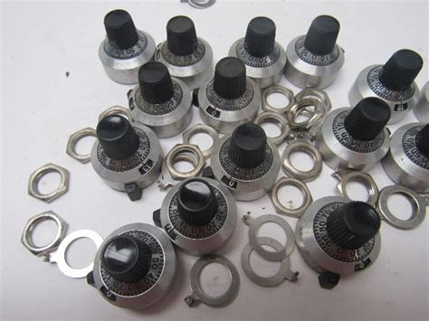 Multi Turn Dial For Potentiometers 14 Turns 14 Shaft 78 Od Lot Of