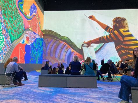 Review David Hockney Bigger And Closer Not Smaller And Further Away