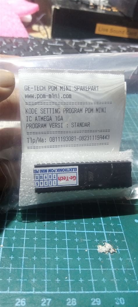 Kode Setting Program Pom Mini Ic Atmega 16 Versi Standar Bengkel