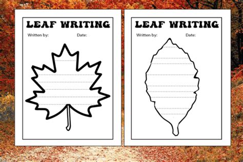 Leaf Template To Write On